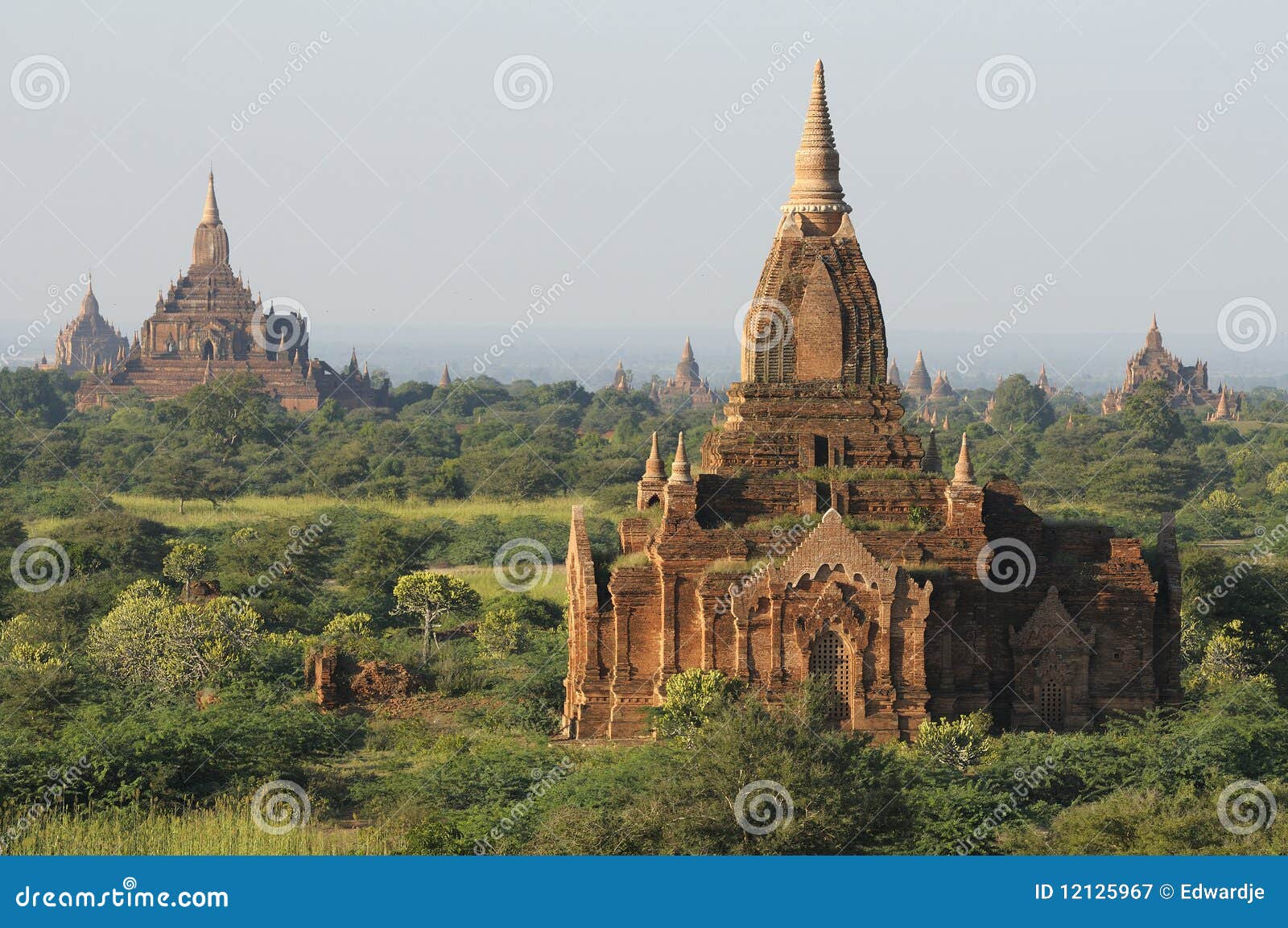 Temples of Bagan 2 stock image. Image of view, stupa - 12125967