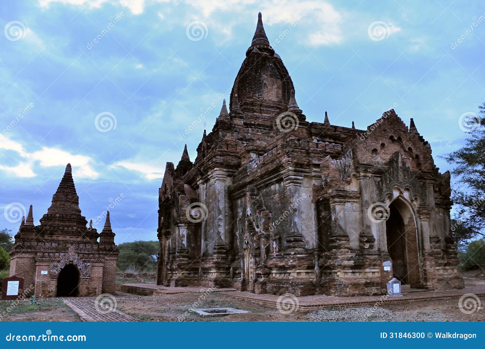Temples of Bagan Myanmar stock photo. Image of asian - 31846300