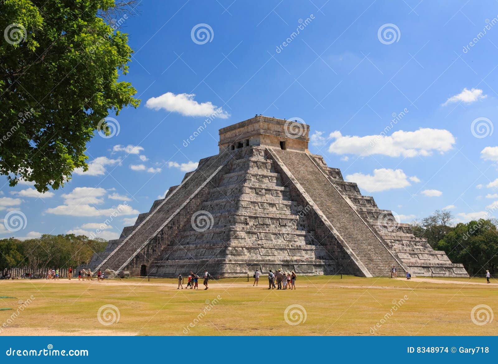 The Temples Of Chichen Itza Temple In Mexico Royalty-Free Stock Photo ...