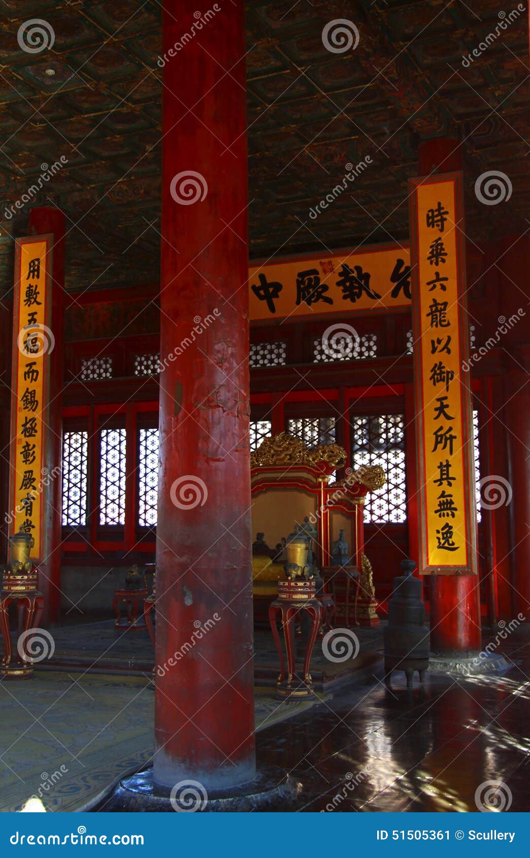 Temples of the Forbidden City in Beijing China Stock Image - Image of ...