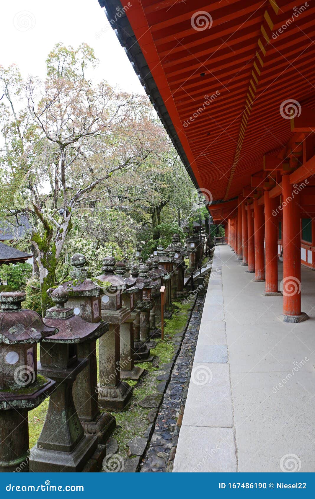 Red Temples in Kyoto, Japan Stock Photo - Image of entrance, heritage ...