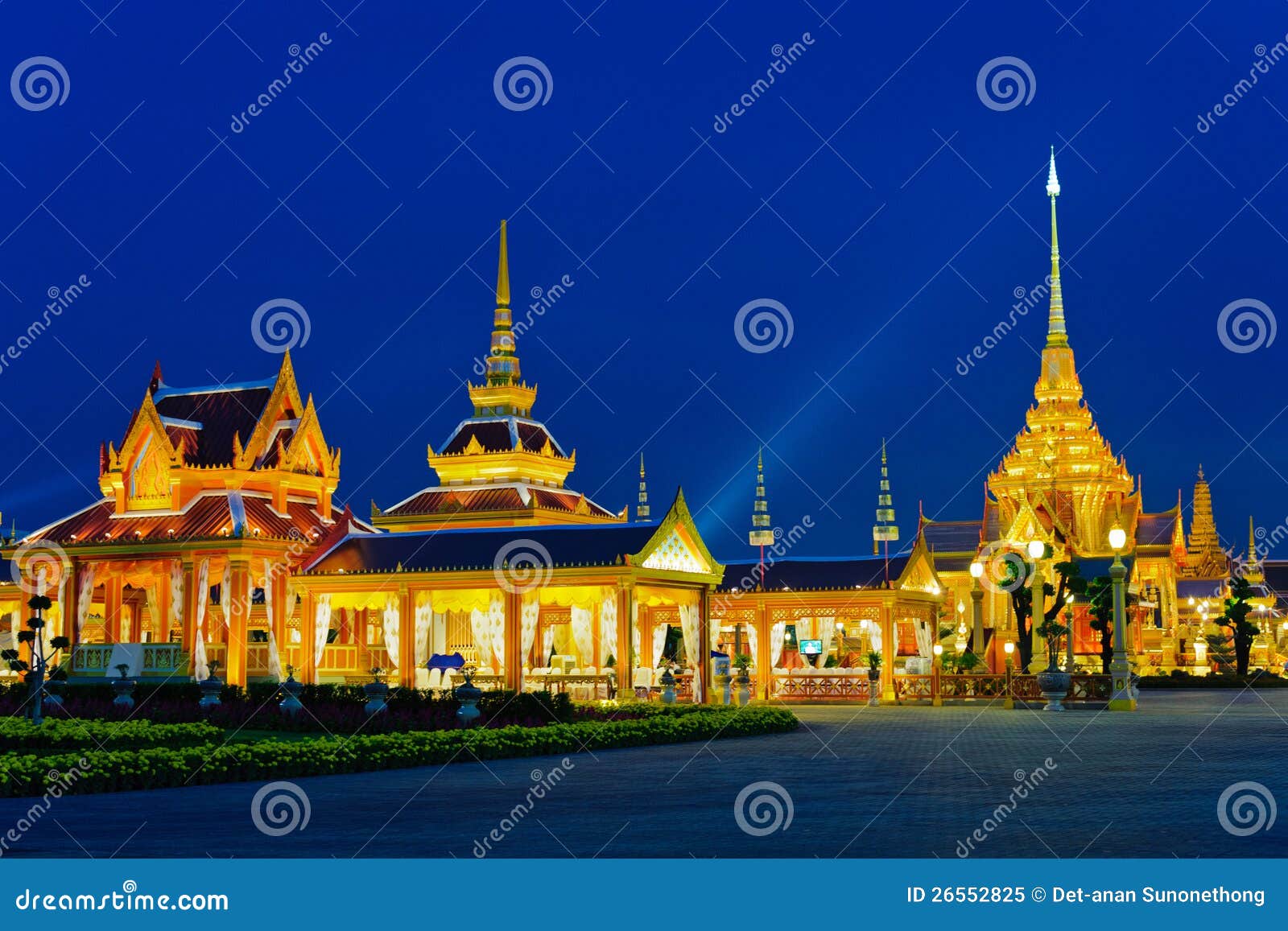 Temples at night stock image. Image of landscape, vacation - 26552825