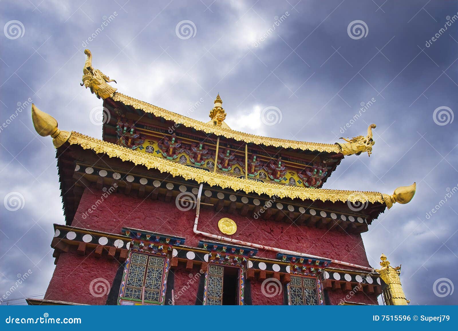Temples in Tibet stock photo. Image of cloud, china, temples - 7515596