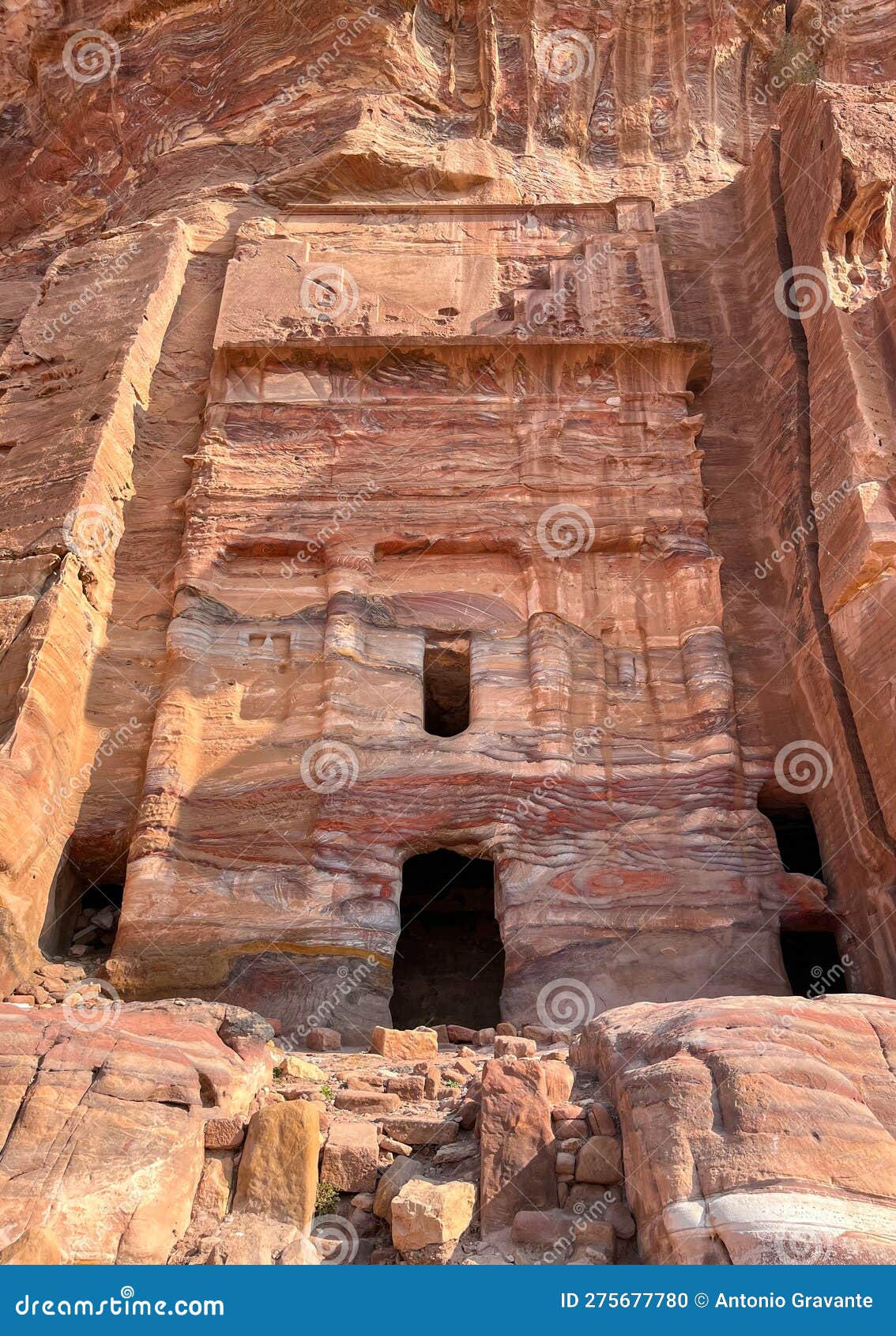 Jordan. Ancient City Of Petra, Rock-hewn Is Capital Nabataean Kingdom ...