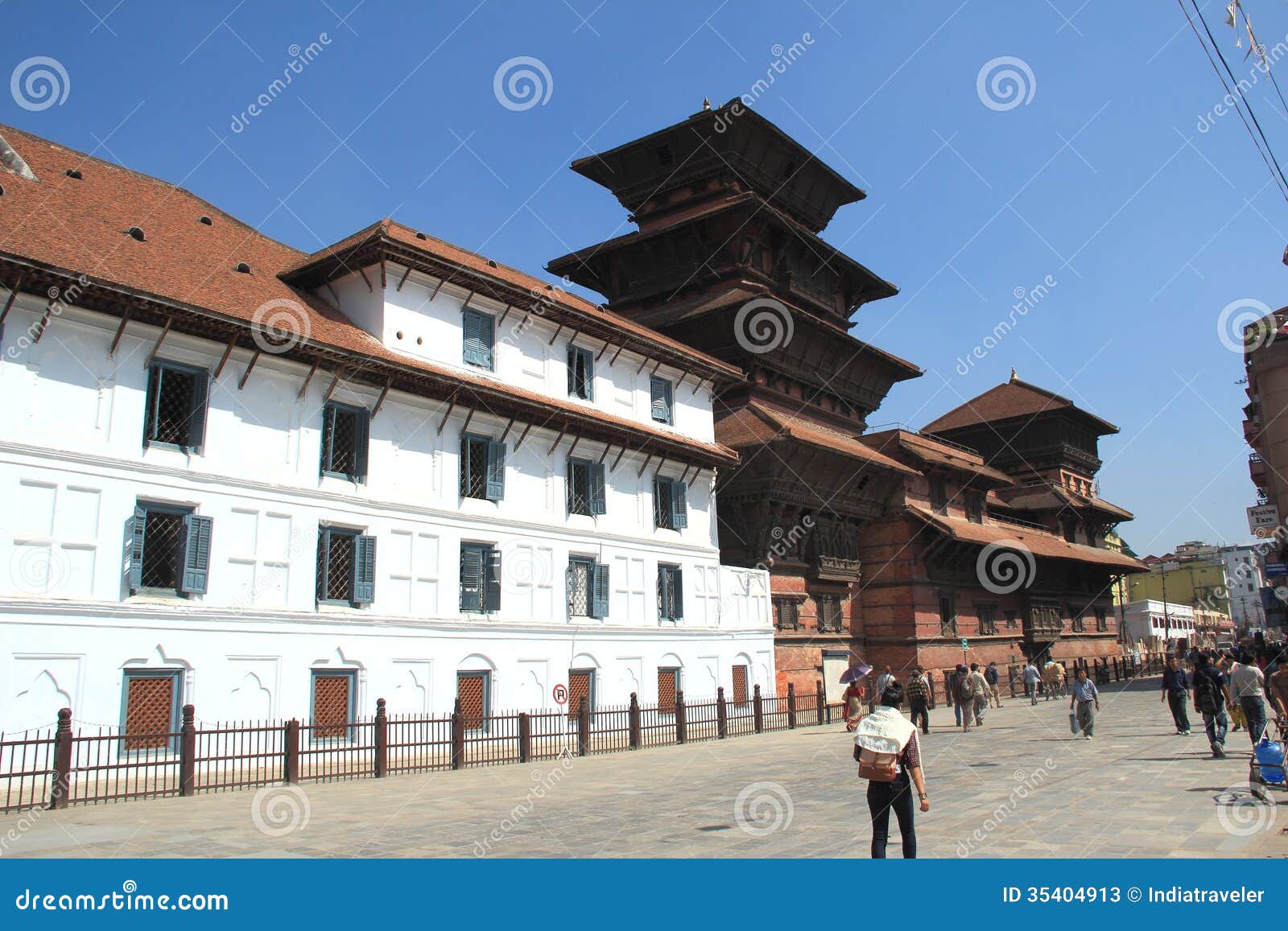 Templo Antiguo En Hanuman Dhoka. Foto de archivo editorial - Imagen de ...