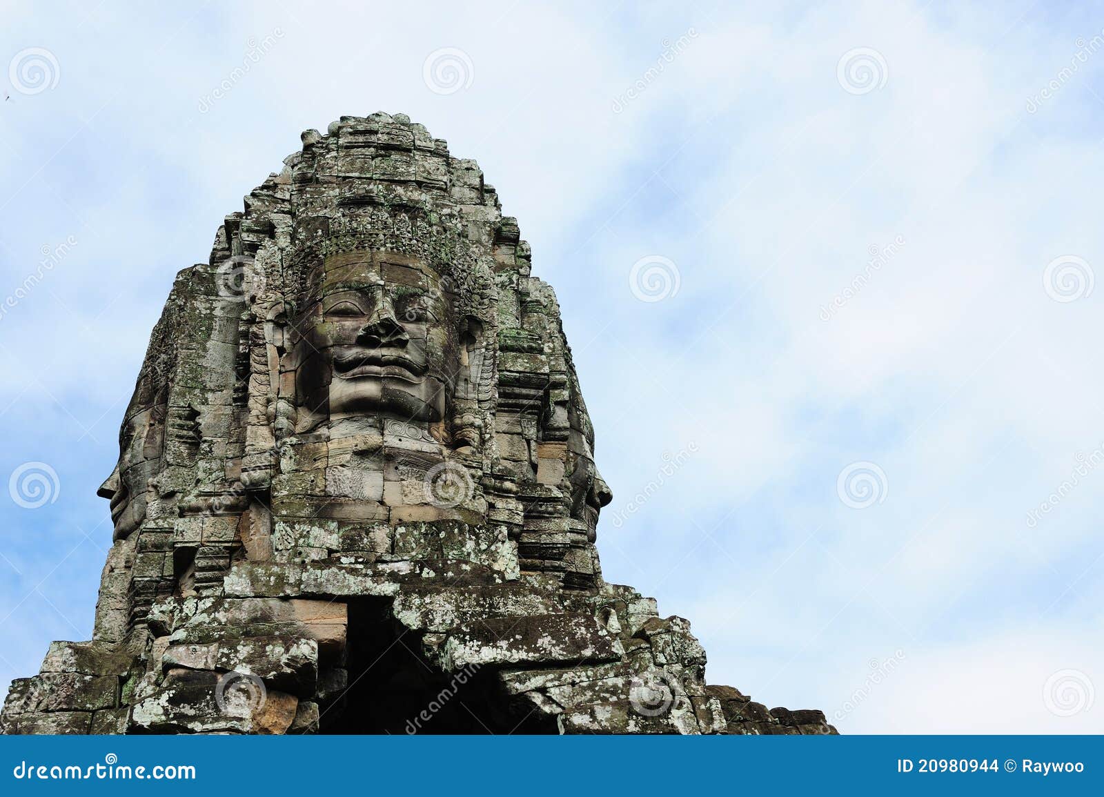 Templo De Bayon, Angkor, Cambodia Foto de Stock - Imagem de templo ...