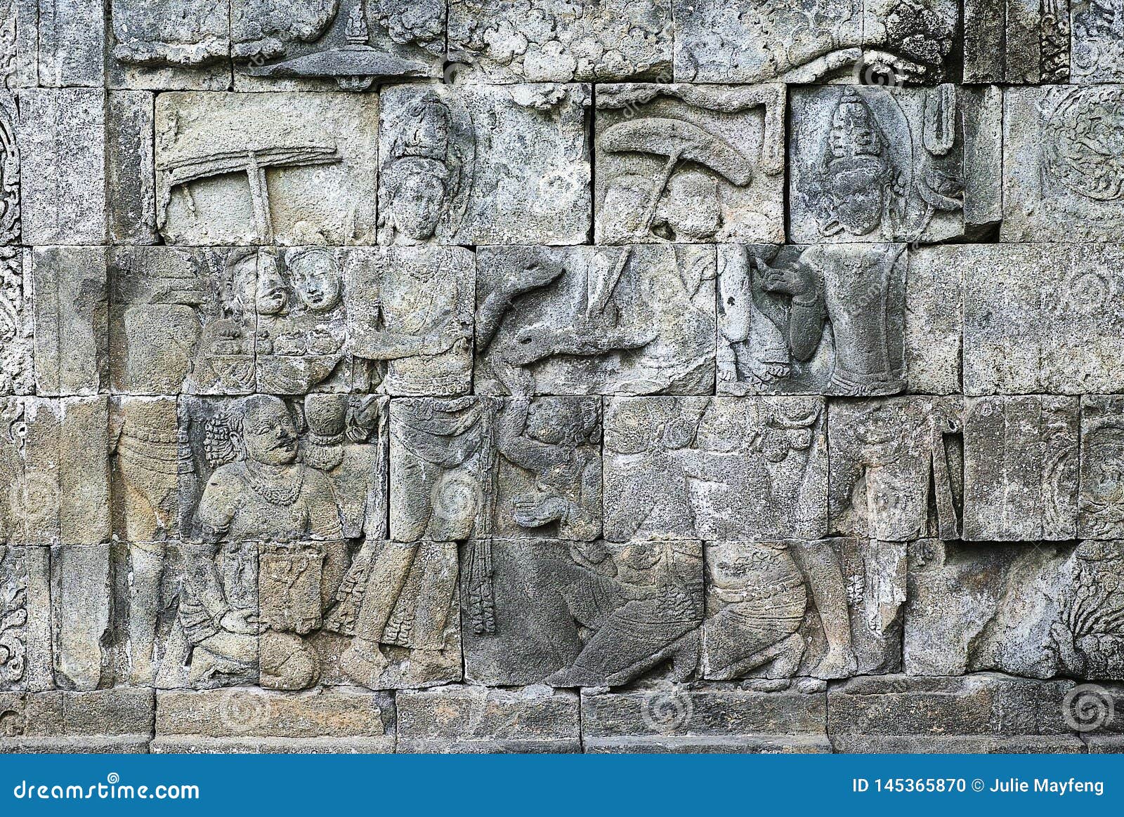 Templo De Borobudur, Isla De Java, Indonesia Imagen editorial - Imagen ...