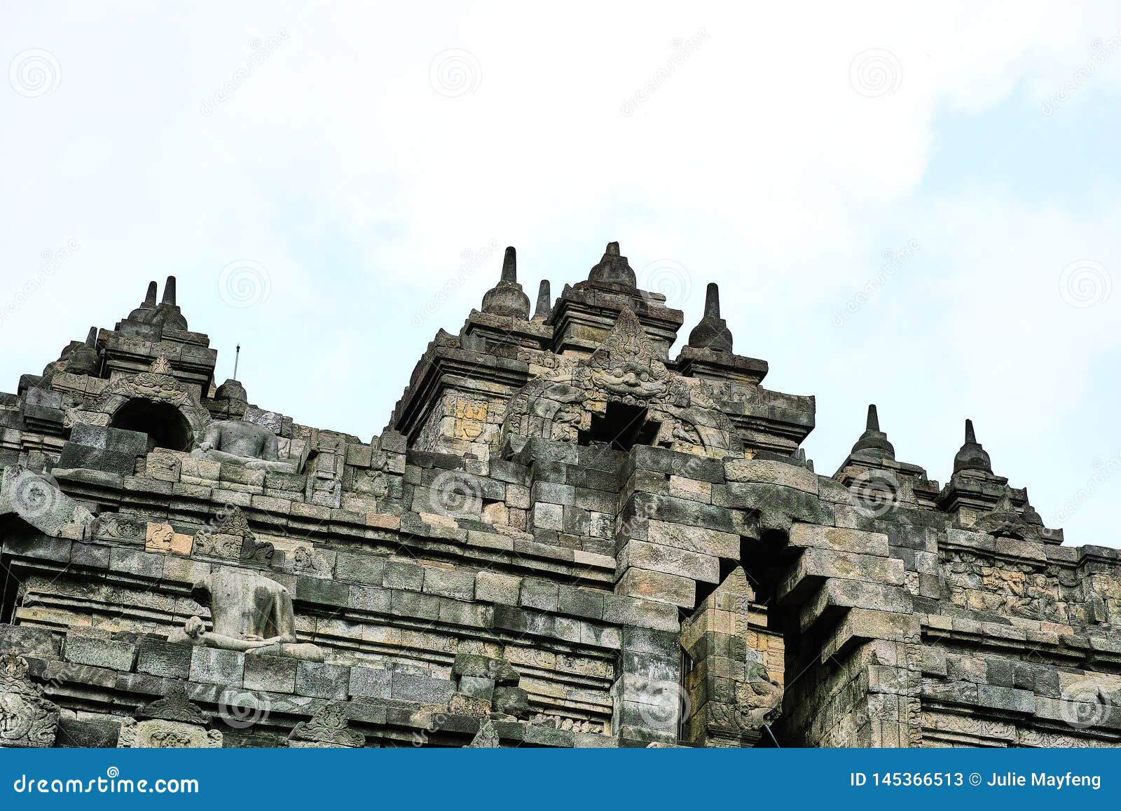 Templo De Borobudur, Isla De Java, Indonesia Foto de archivo editorial ...