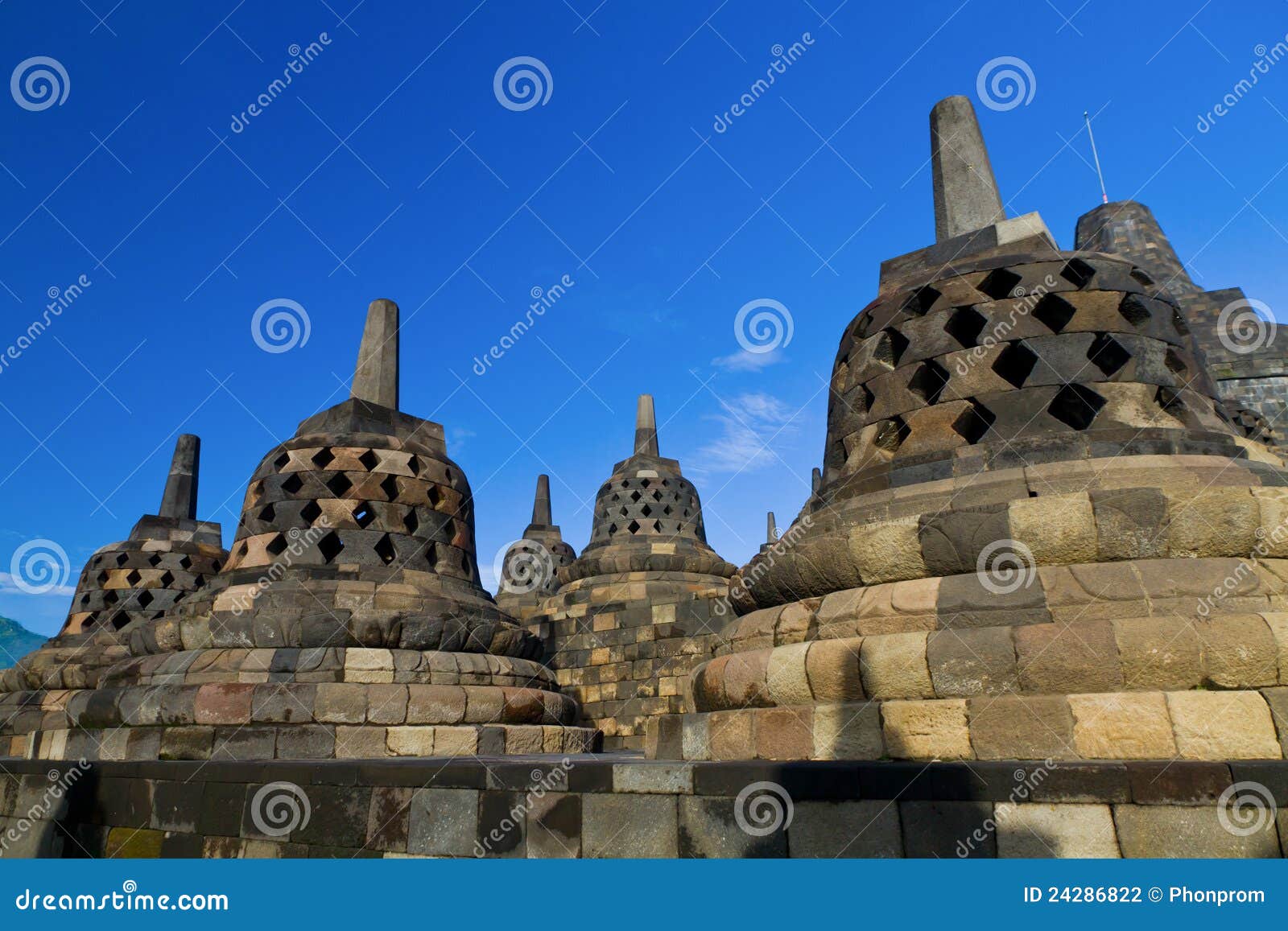 Templo De Borobudur. Yogyakarta, Java, Indonesia. Foto de archivo ...