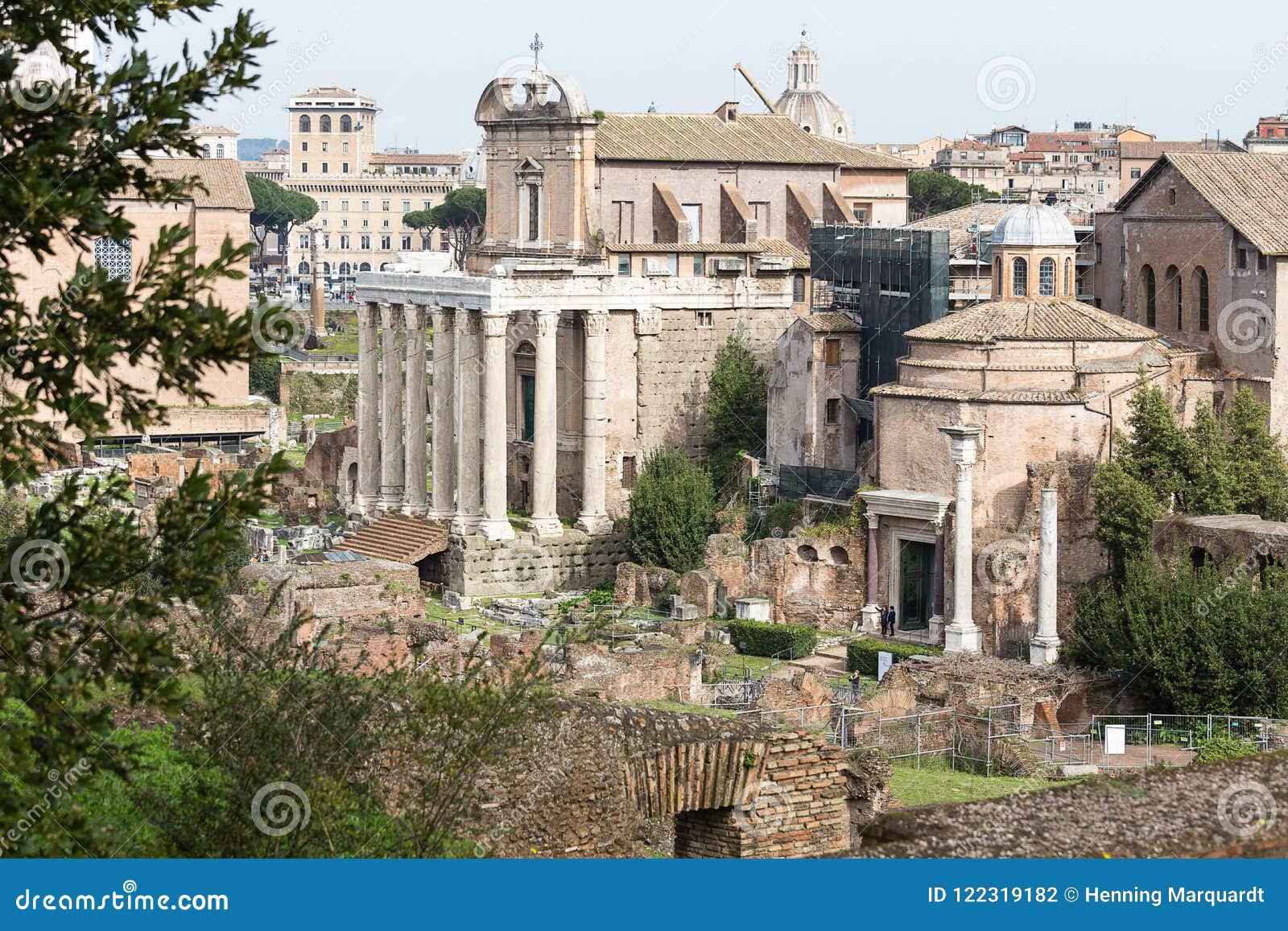 Templo De Divus Romulus E Templo De Antony Pius E De Faustina ...