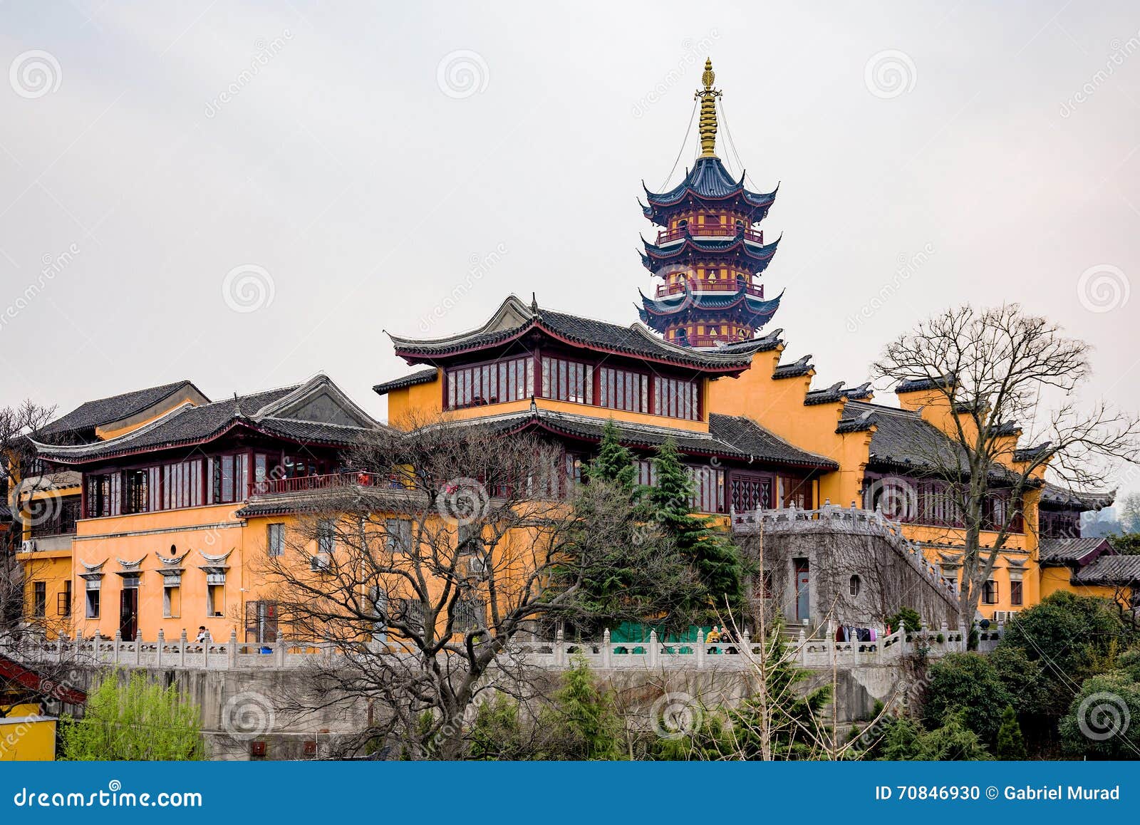 Templo De Jiming En Nanjing China Imagen editorial - Imagen de pagoda ...