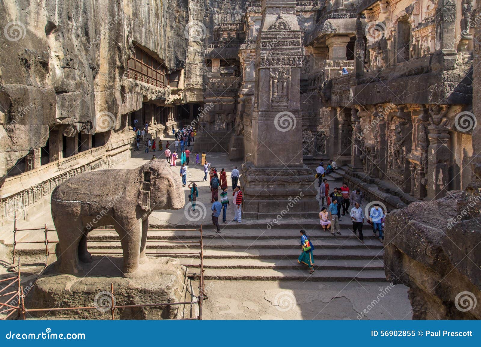 Templo de Kailasa imagen editorial. Imagen de sitio, elefante - 56902855