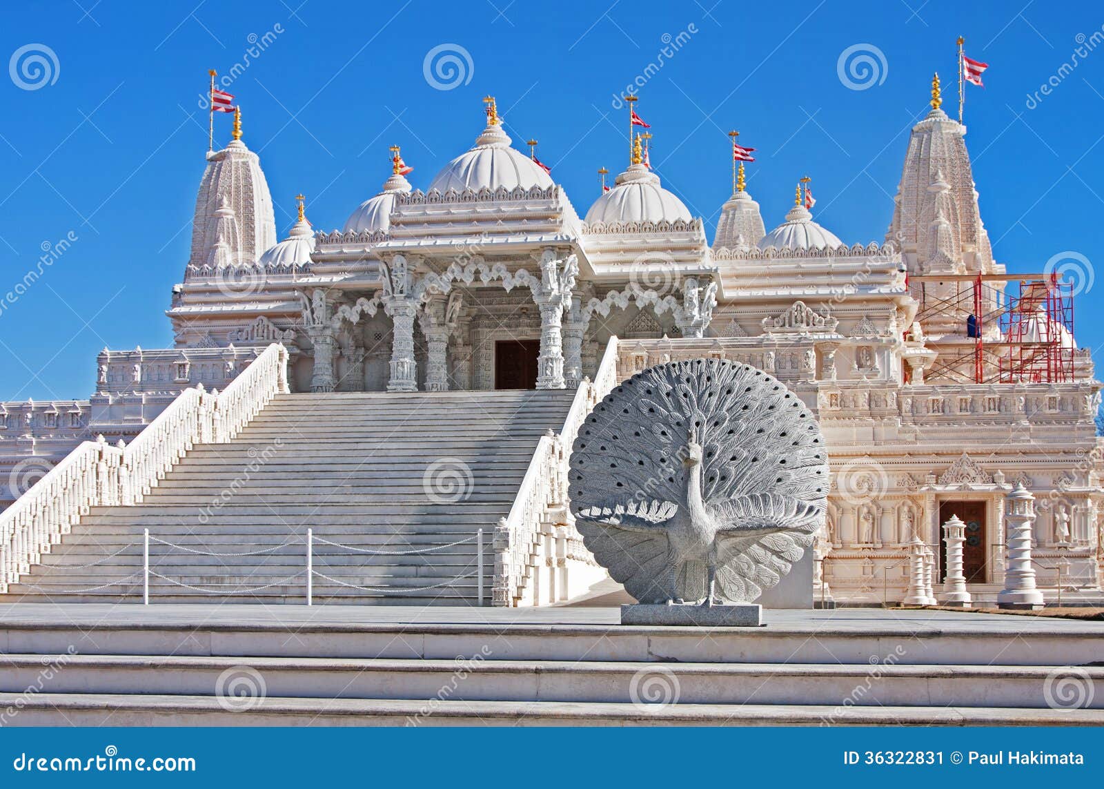 Templo De Mandir Do Hindu Feito Do Mármore Imagem de Stock - Imagem de ...