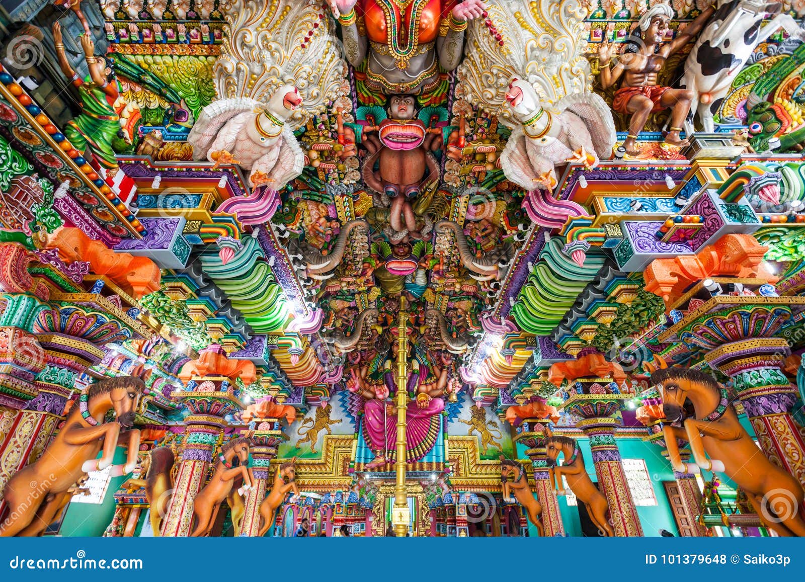 Templo De Pathirakali Amman, Trincomalee Foto de archivo - Imagen de ...