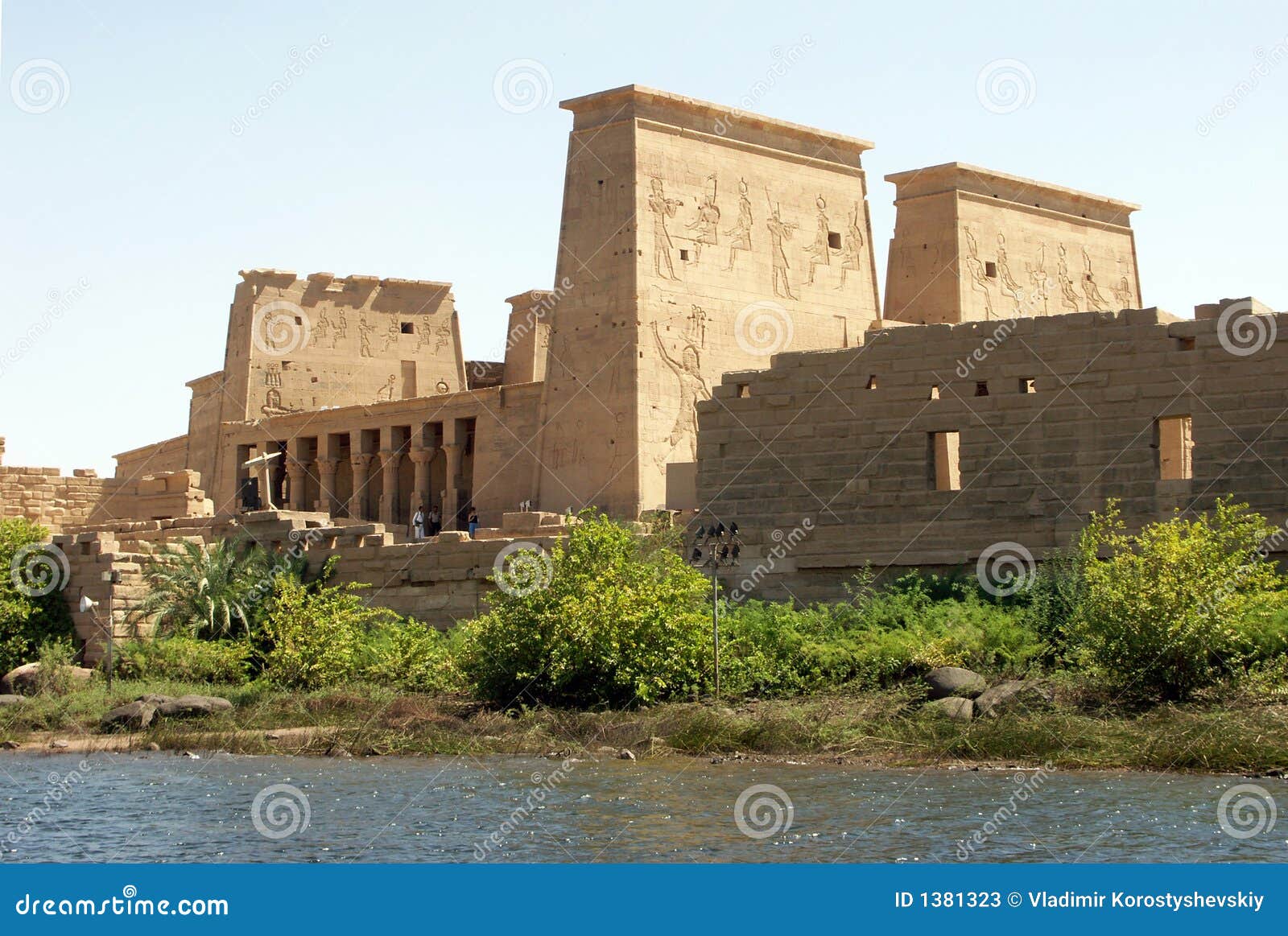 Templo de Philae imagen de archivo. Imagen de templo, piedra - 1381323