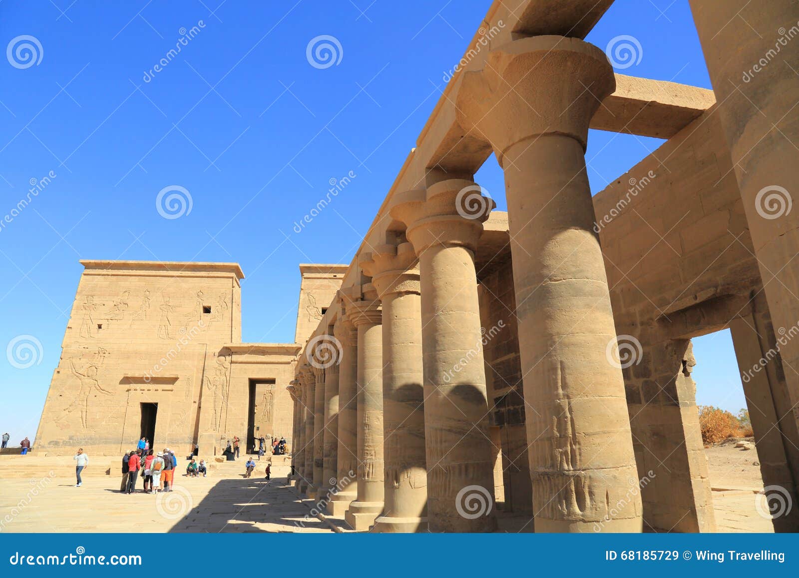 Templo de Philae imagen de archivo editorial. Imagen de celebre - 68185729