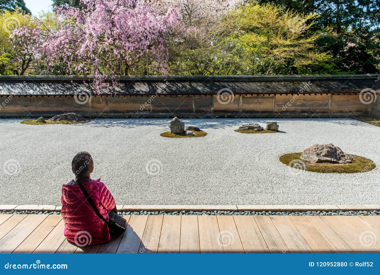 Templo De Ryoan-ji En La Primavera Imagen editorial - Imagen de sitio ...