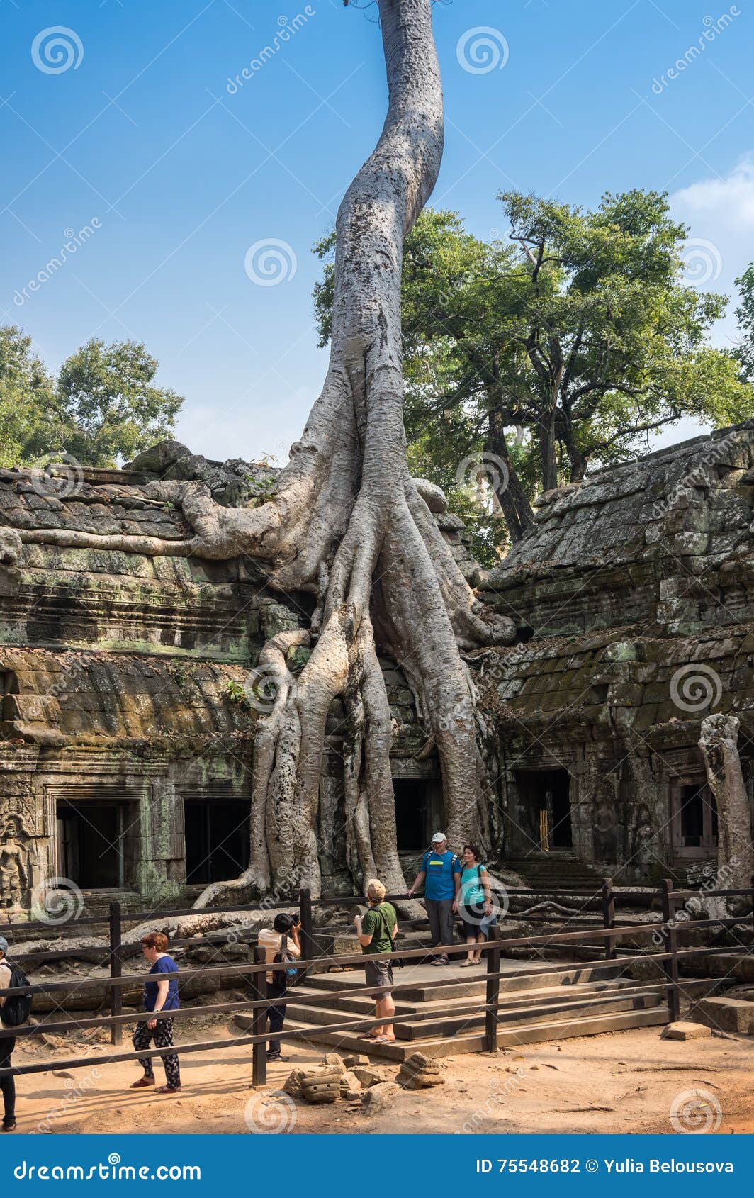 Templo de TA Prohm fotografía editorial. Imagen de turismo - 75548682