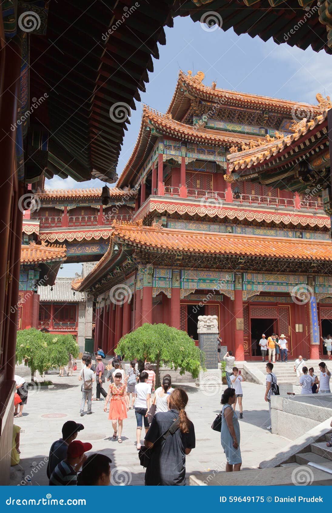 Templo Del Lama De Yonghegong Imagen editorial - Imagen de budismo ...