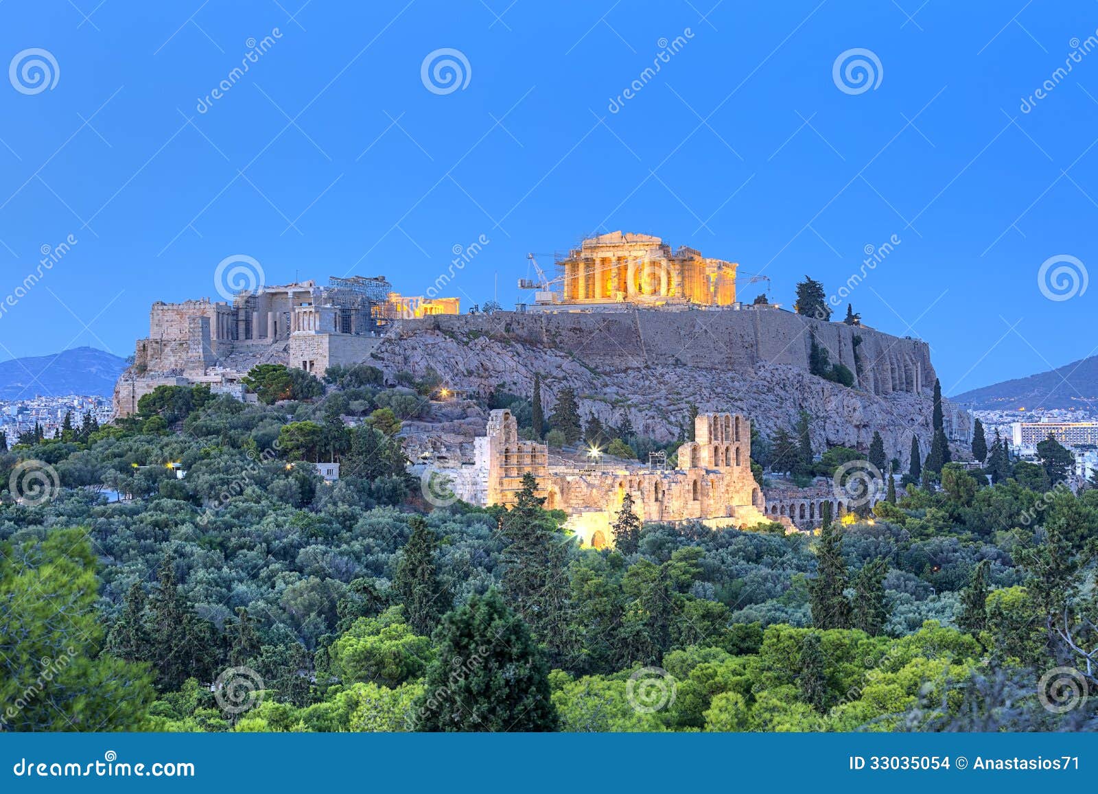 Templo Do Partenon Na Acrópole Foto de Stock - Imagem de patrimônio ...