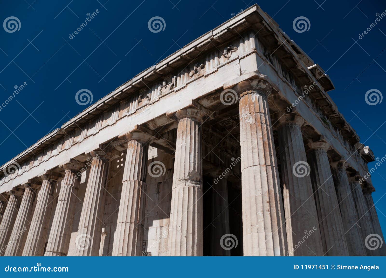 Templo Grego De Colunas De Ares, Acropolis Imagem de Stock - Imagem de ...