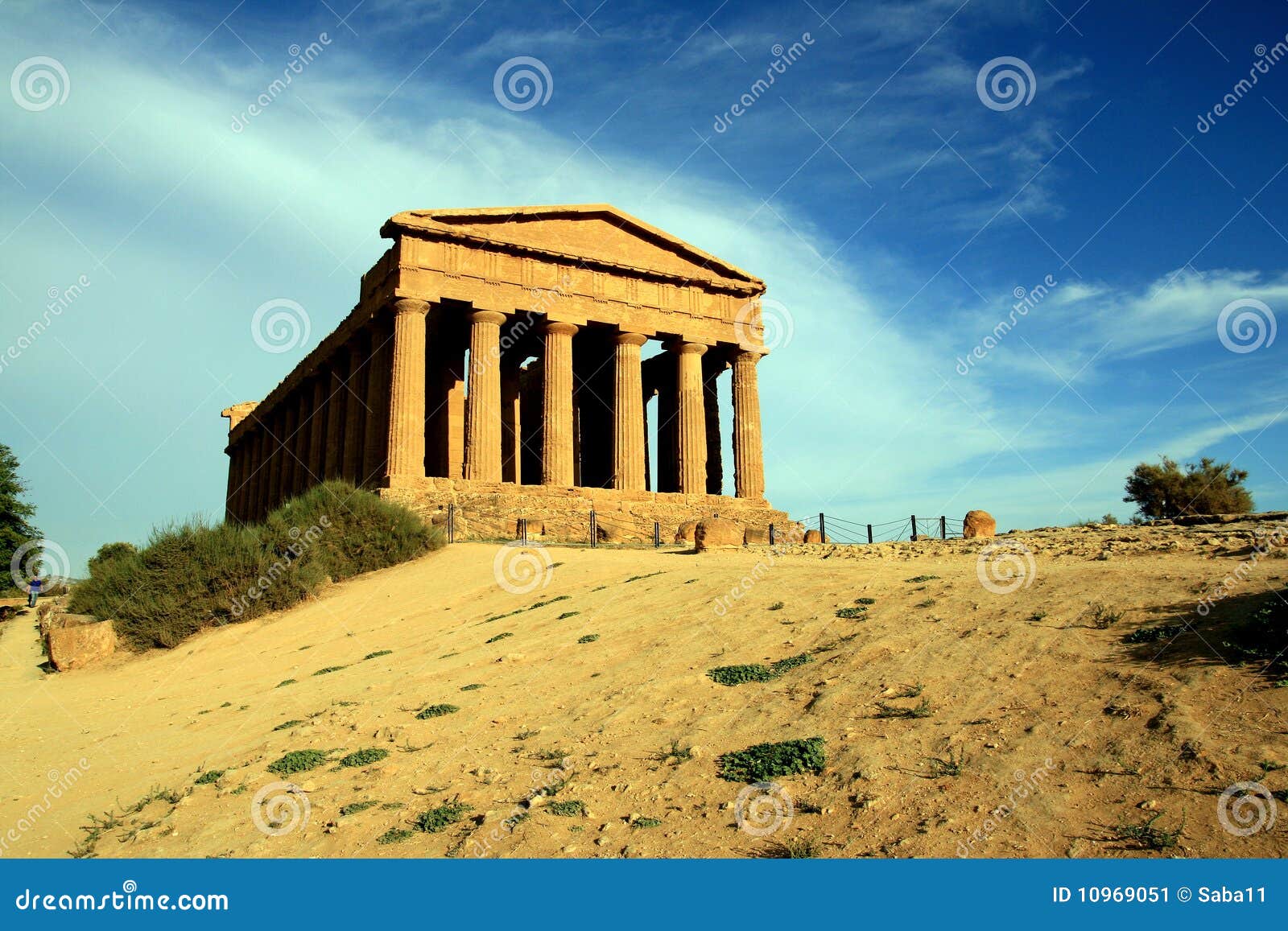 Templo Grego De Concordia, Agrigento - Italy Imagem de Stock - Imagem ...