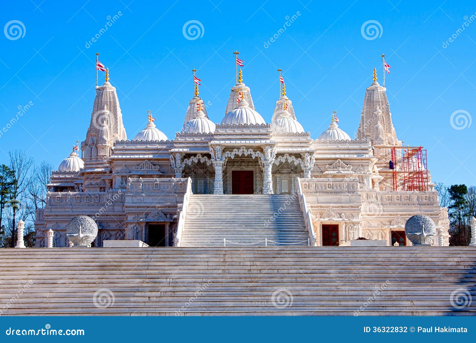 Templo Hindú De Mandir Hecho Del Mármol Foto de archivo - Imagen de ...