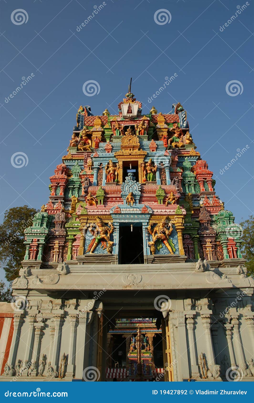 Templo Hindu Tradicional, India, Kerala Foto de Stock - Imagem de hindu ...