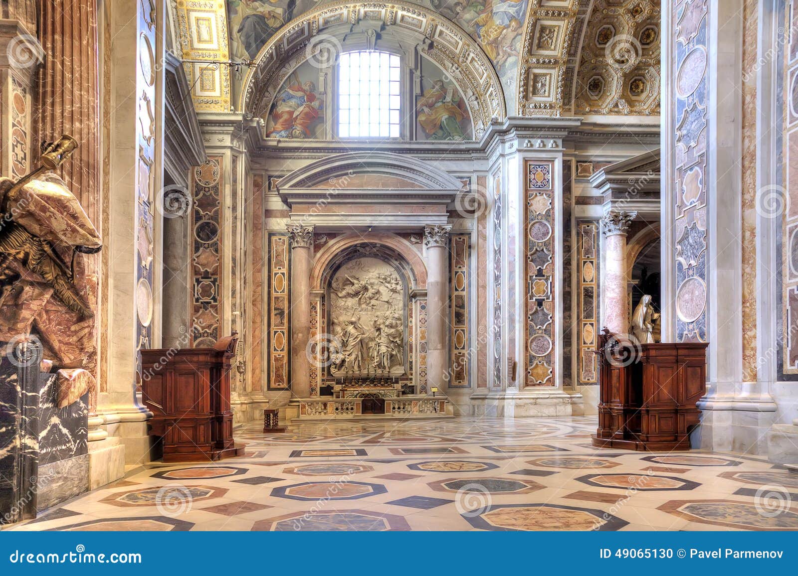Templo Interior De San Pedro Vatican Imagen editorial - Imagen de roma ...