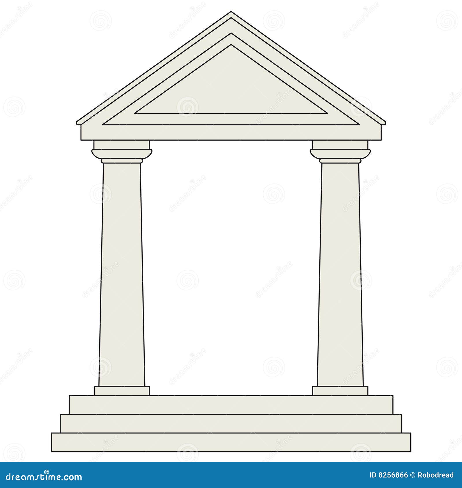 Templo (vector) ilustración del vector. Ilustración de antiguo - 8256866