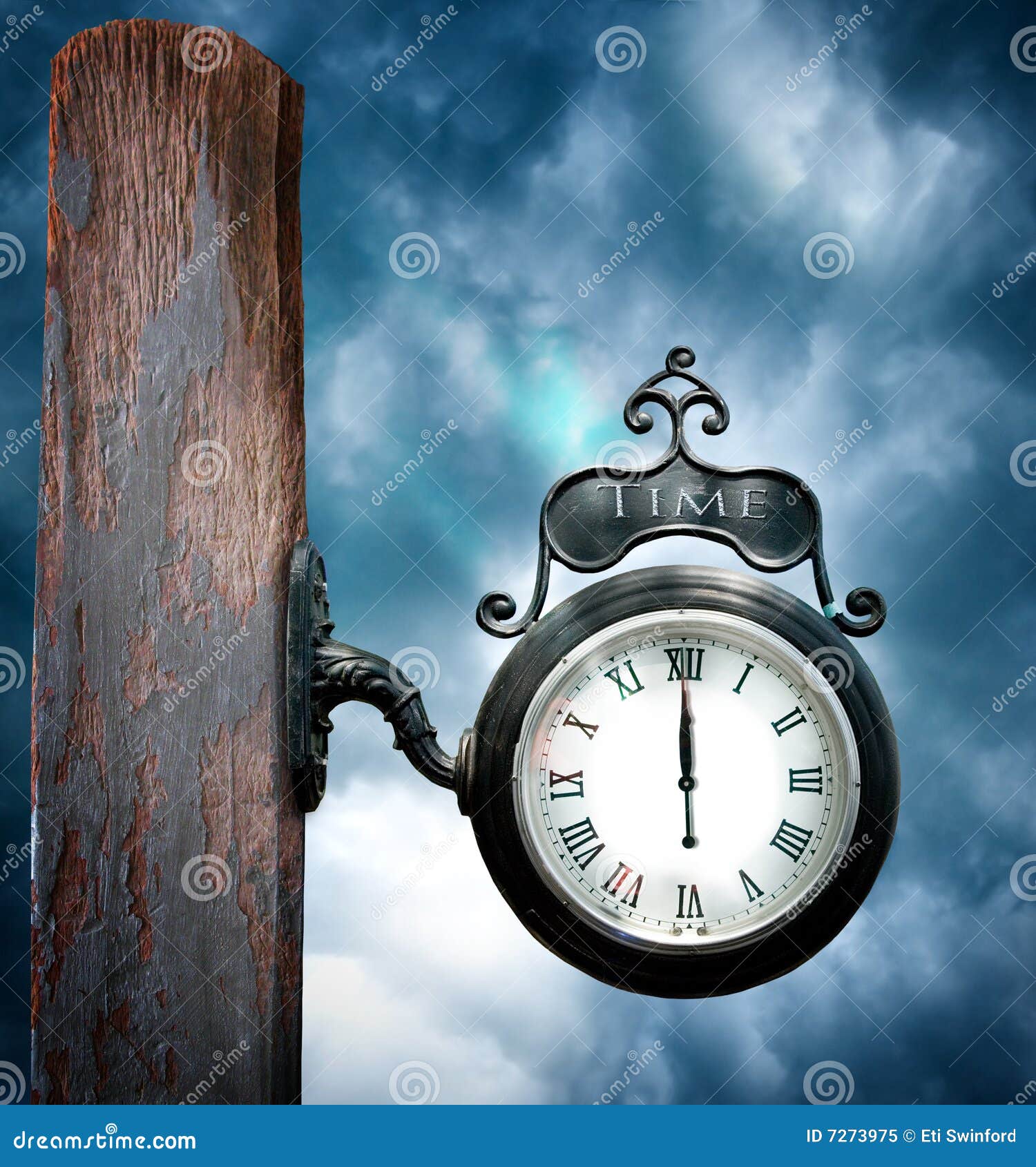 Tempo immagine stock. Immagine di orologio, anno, tempestoso - 7273975