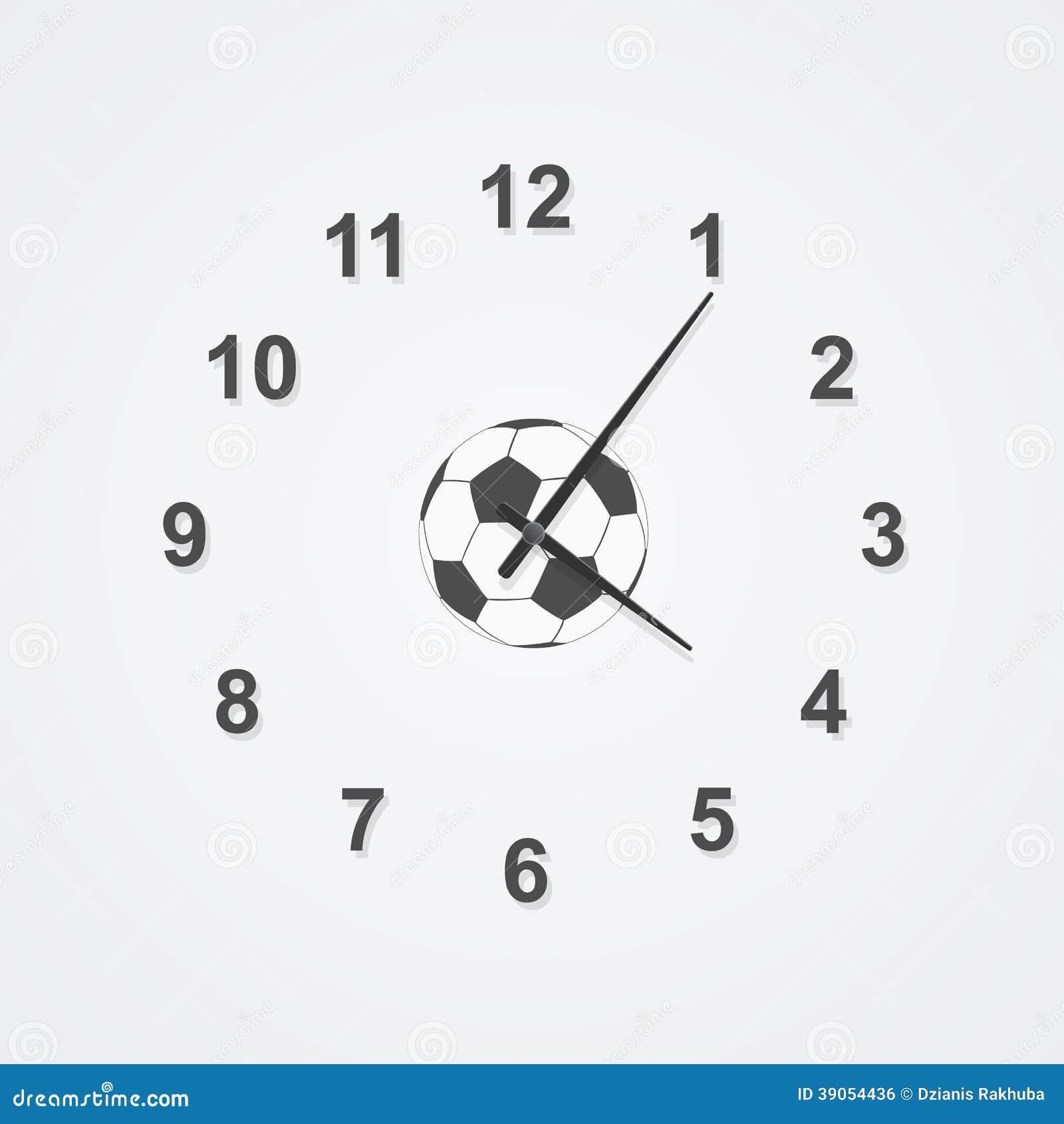 Tempo do futebol ilustração do vetor. Ilustração de conceito - 39054436