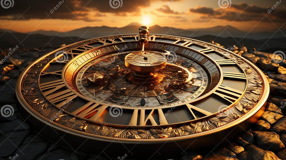 Temporal Illusions Beyond the Clockwork of Time Stock Illustration ...