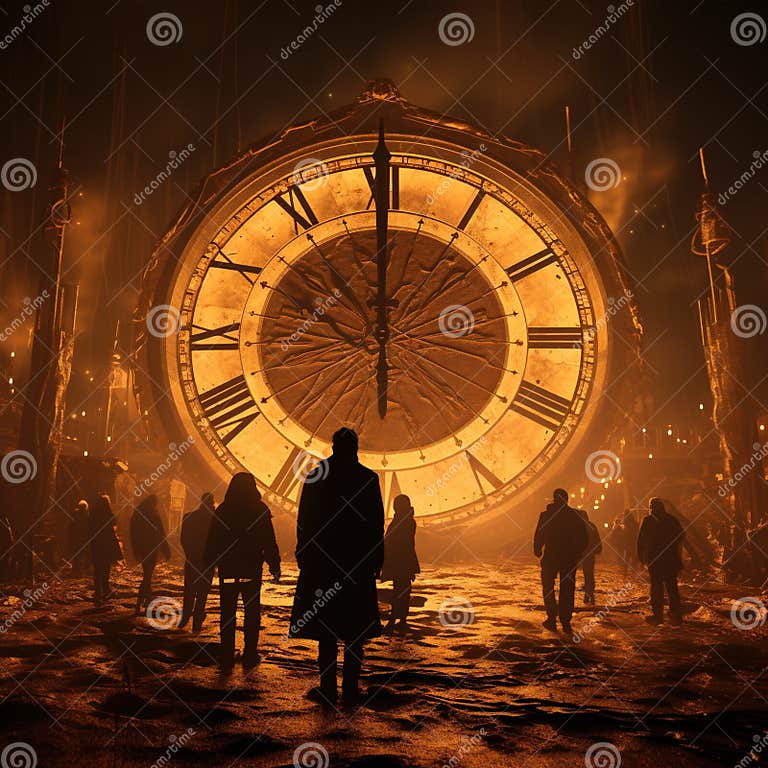 Temporal Illusions Beyond the Clockwork of Time Stock Illustration ...