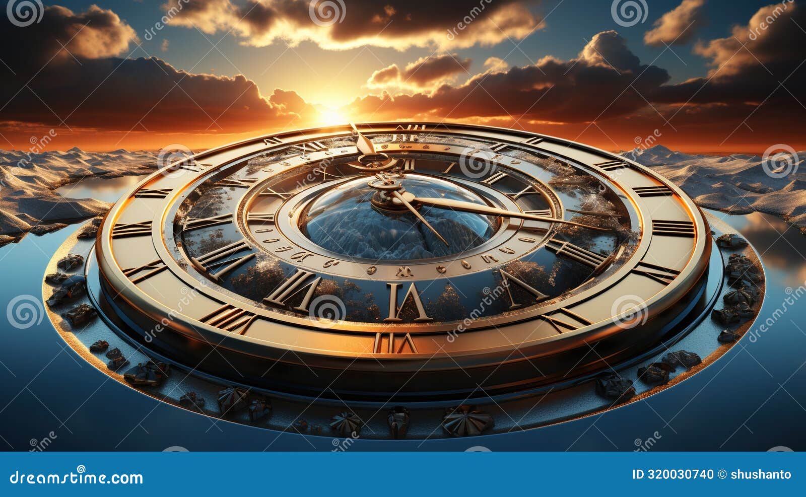 Temporal Illusions Beyond the Clockwork of Time Stock Illustration ...