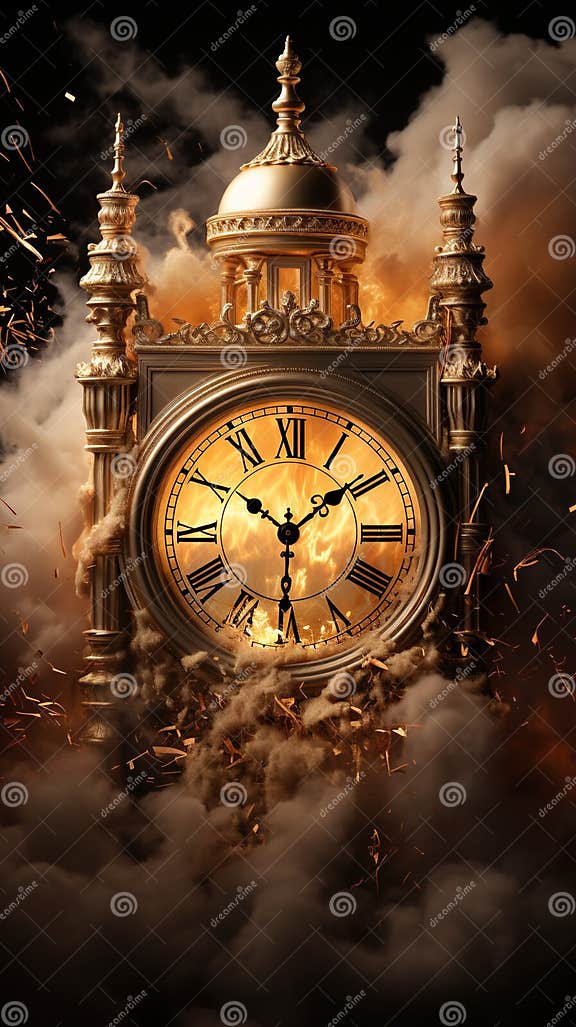 Temporal Illusions Beyond the Clockwork of Time Stock Illustration ...