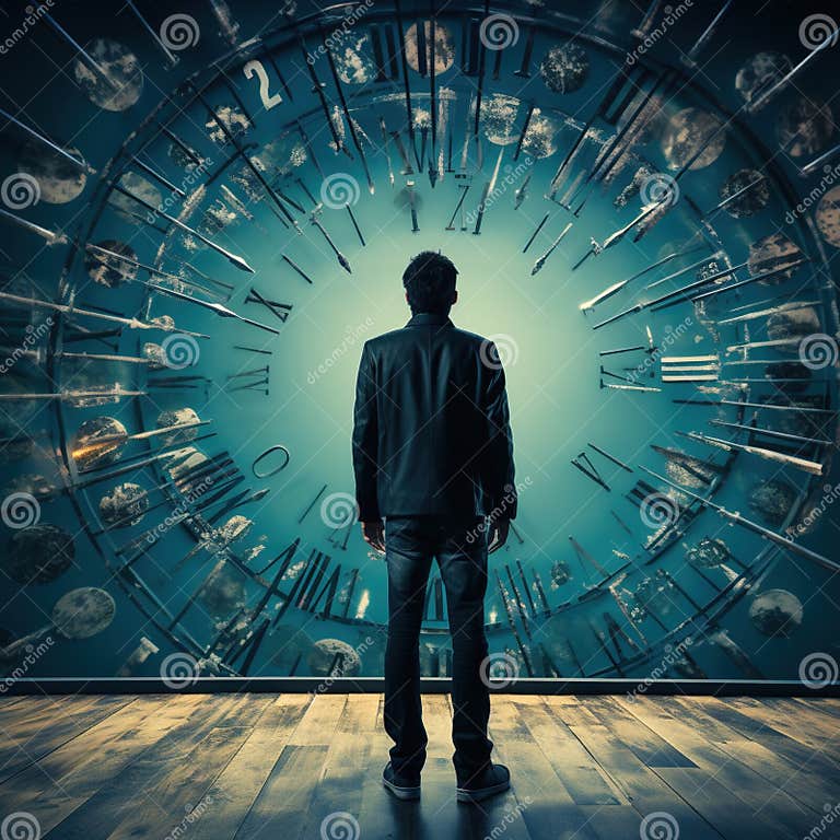 Temporal Illusions Beyond the Clockwork of Time Stock Illustration ...