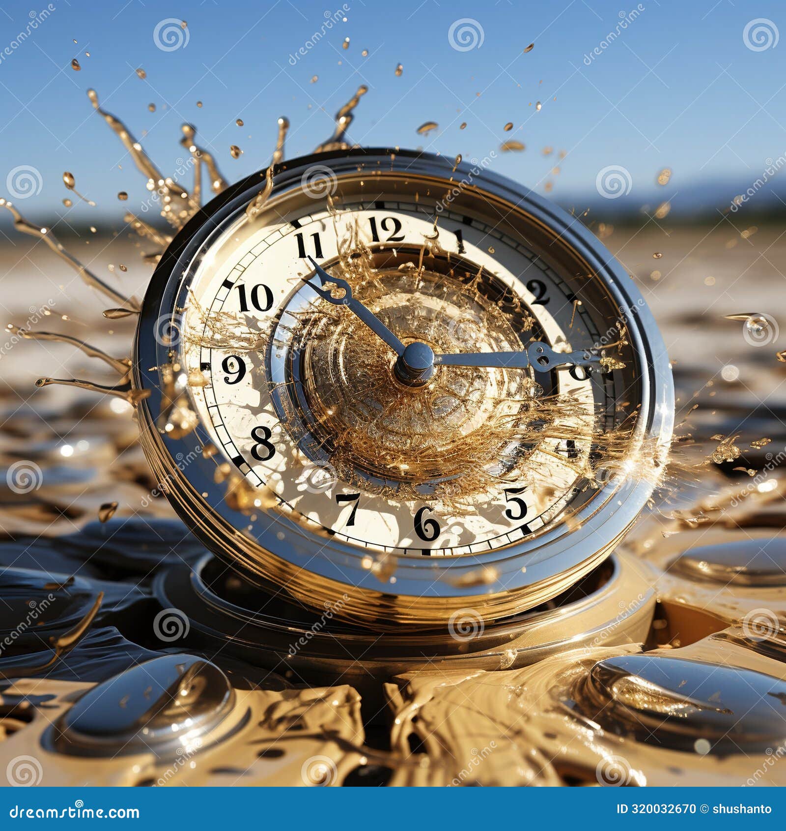 Temporal Illusions Beyond the Clockwork of Time Stock Illustration ...