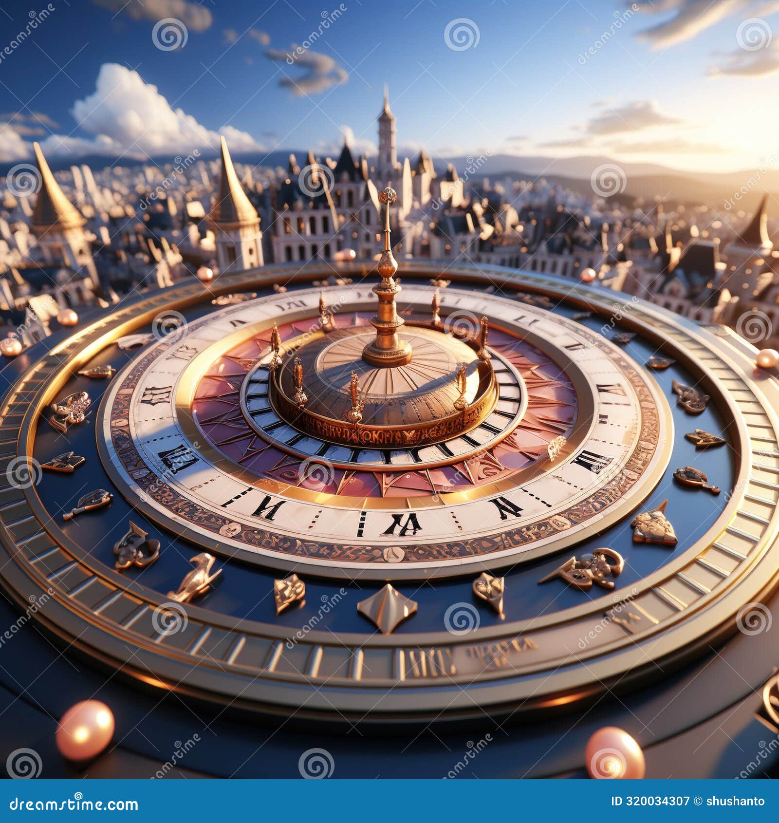 Temporal Illusions Beyond the Clockwork of Time Stock Illustration - Illustration of clock ...
