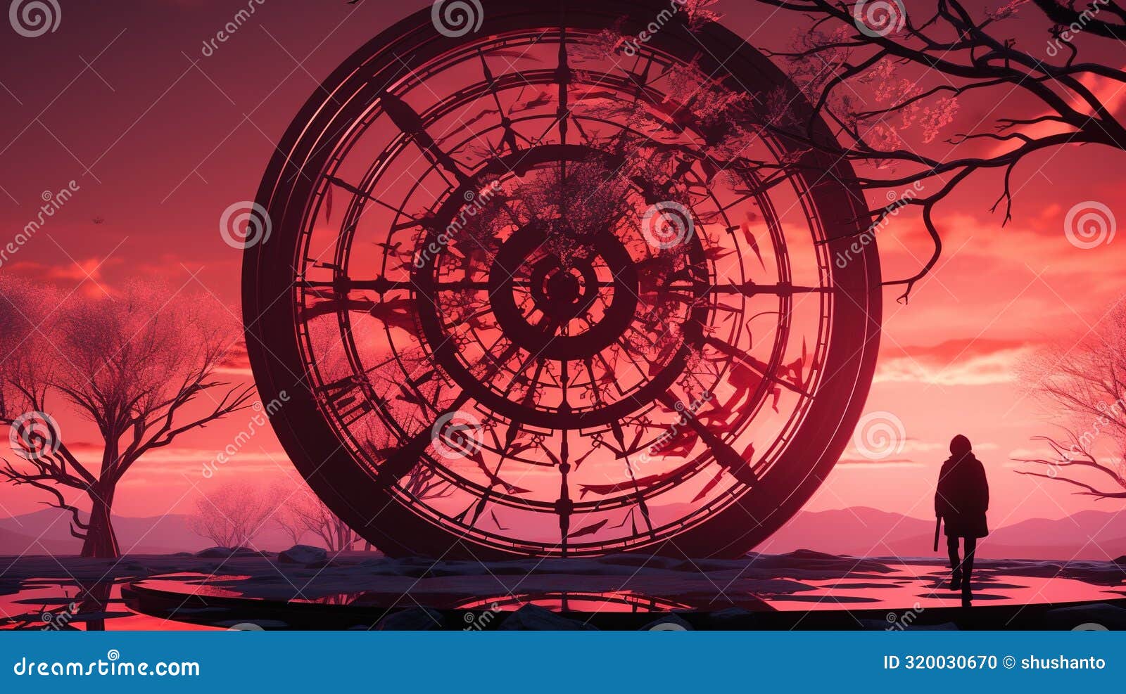 Temporal Illusions Beyond the Clockwork of Time Stock Illustration ...