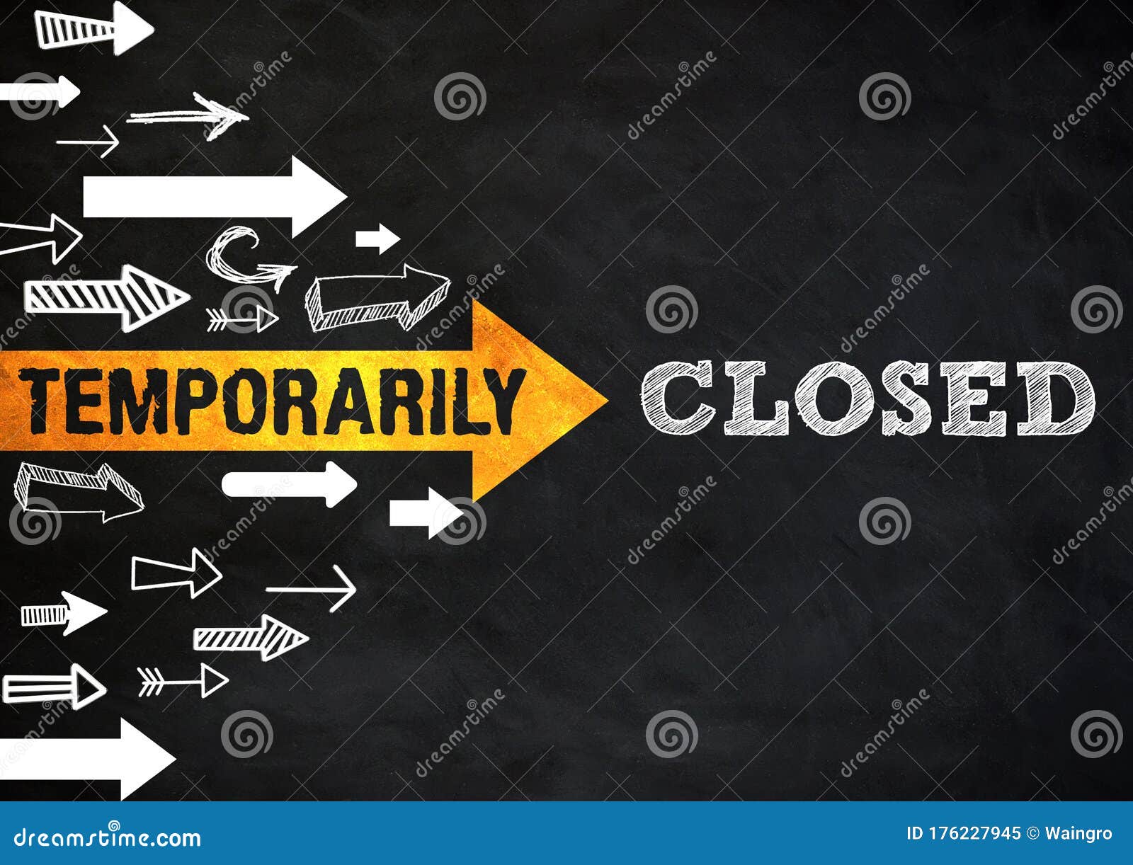 Temporarily Closed Sign | Poster Design For Restaurants, Bars And ...