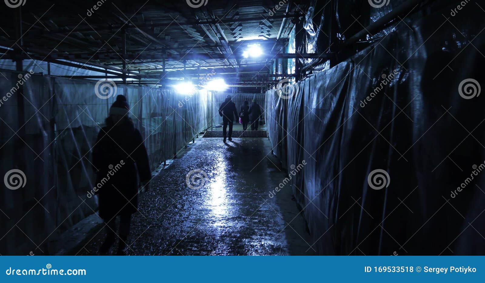 Temporary Building Corridor Stock Footage - Video of perspective ...