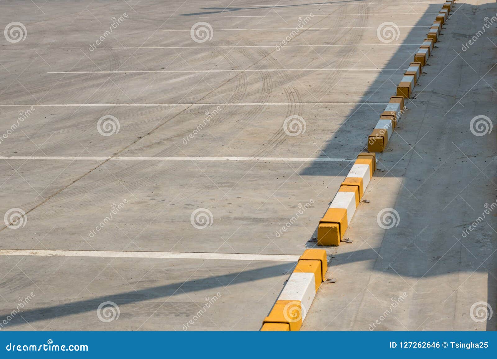 Temporary car parking lot. stock photo. Image of concrete - 127262646