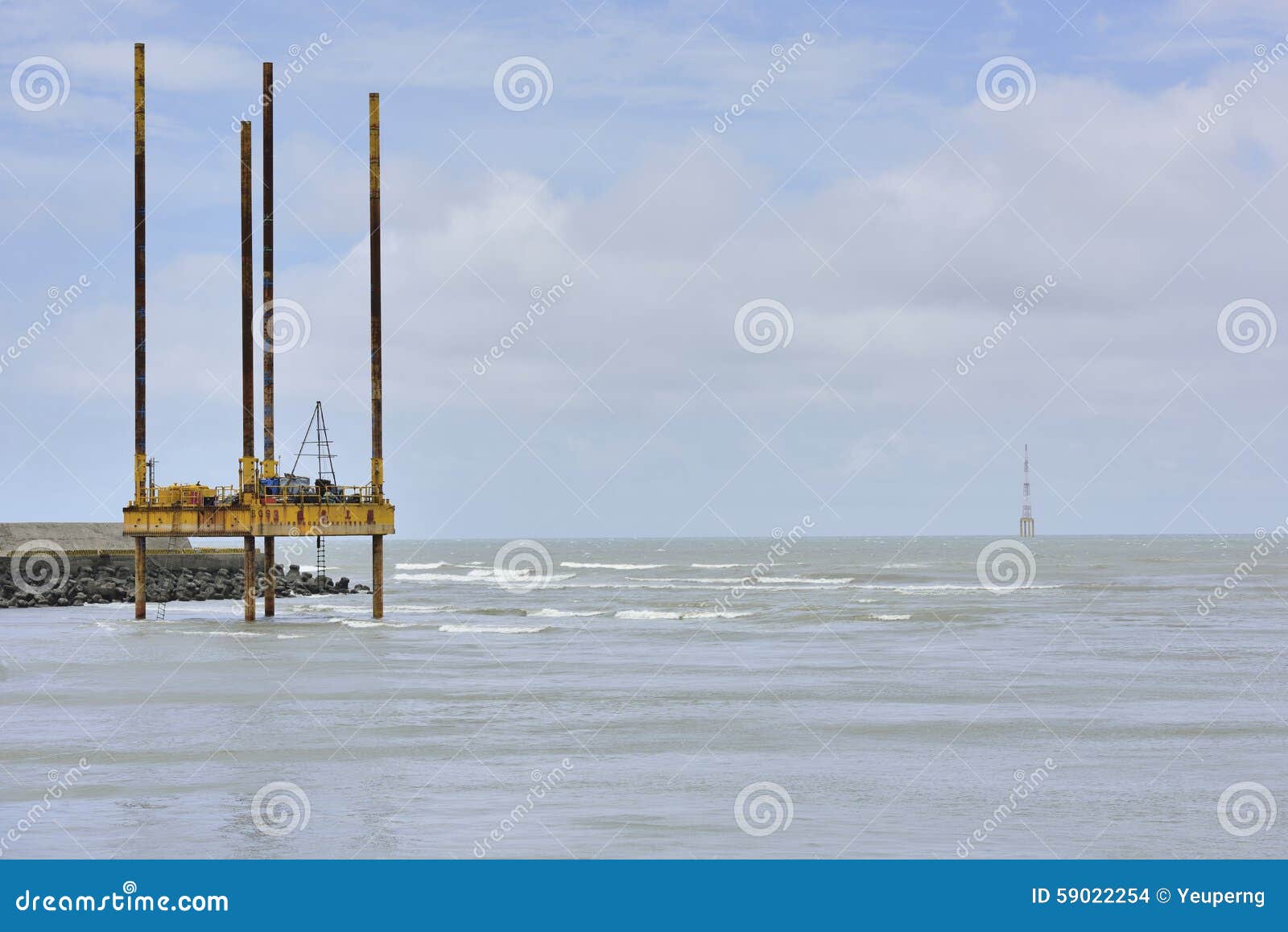 Temporary Construction Platform. Editorial Stock Image - Image of ...