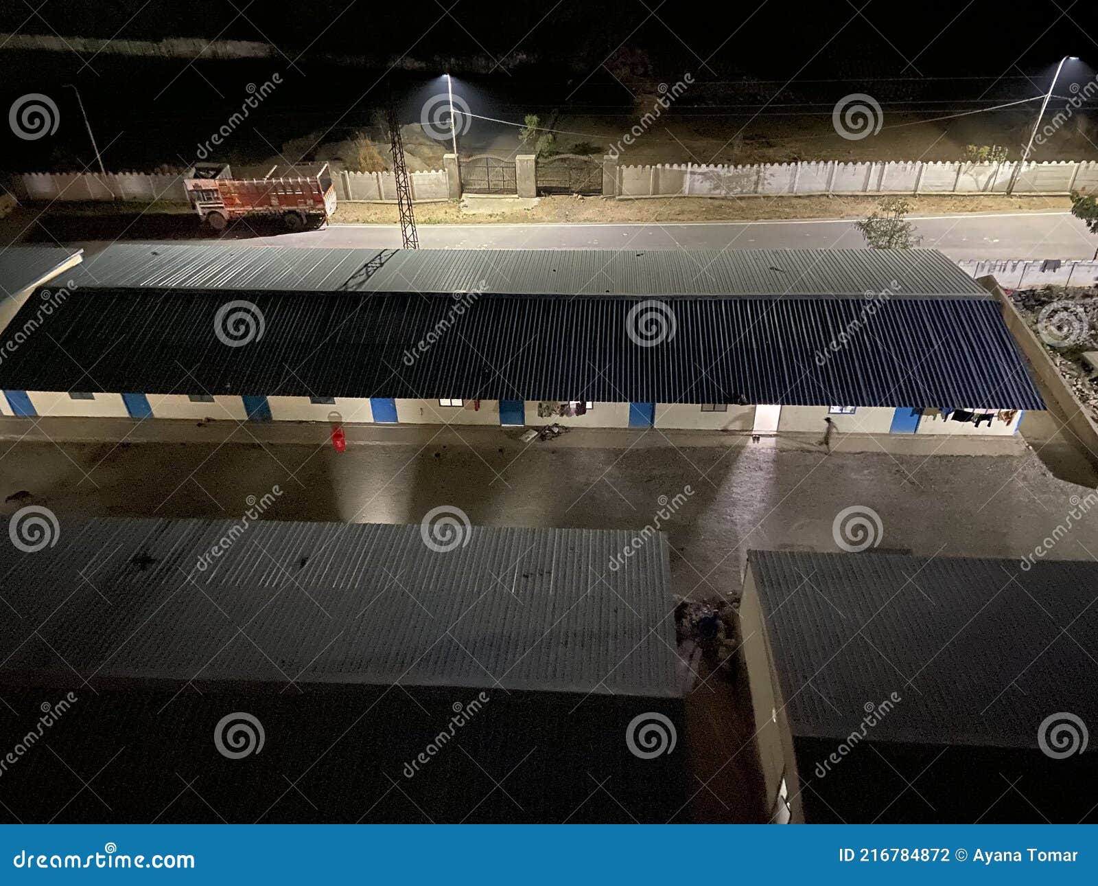 Temporary Construction Shed, Building, Hut Stock Photo - Image of ...