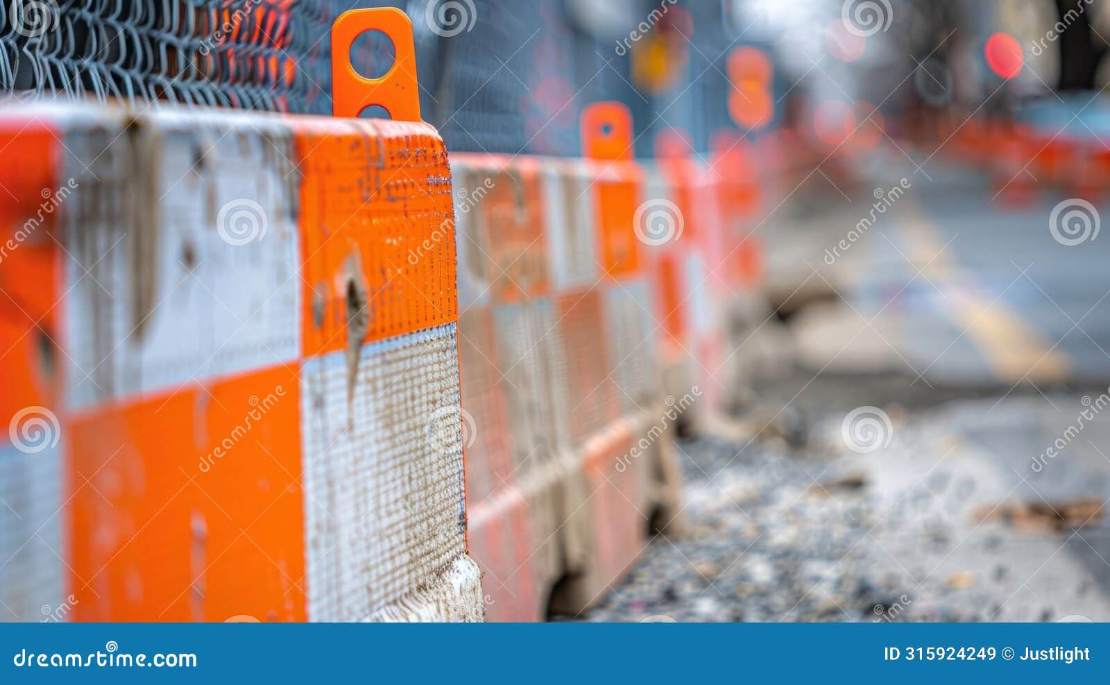A Temporary Construction Site Secured by a Sy Barricade Keeping ...