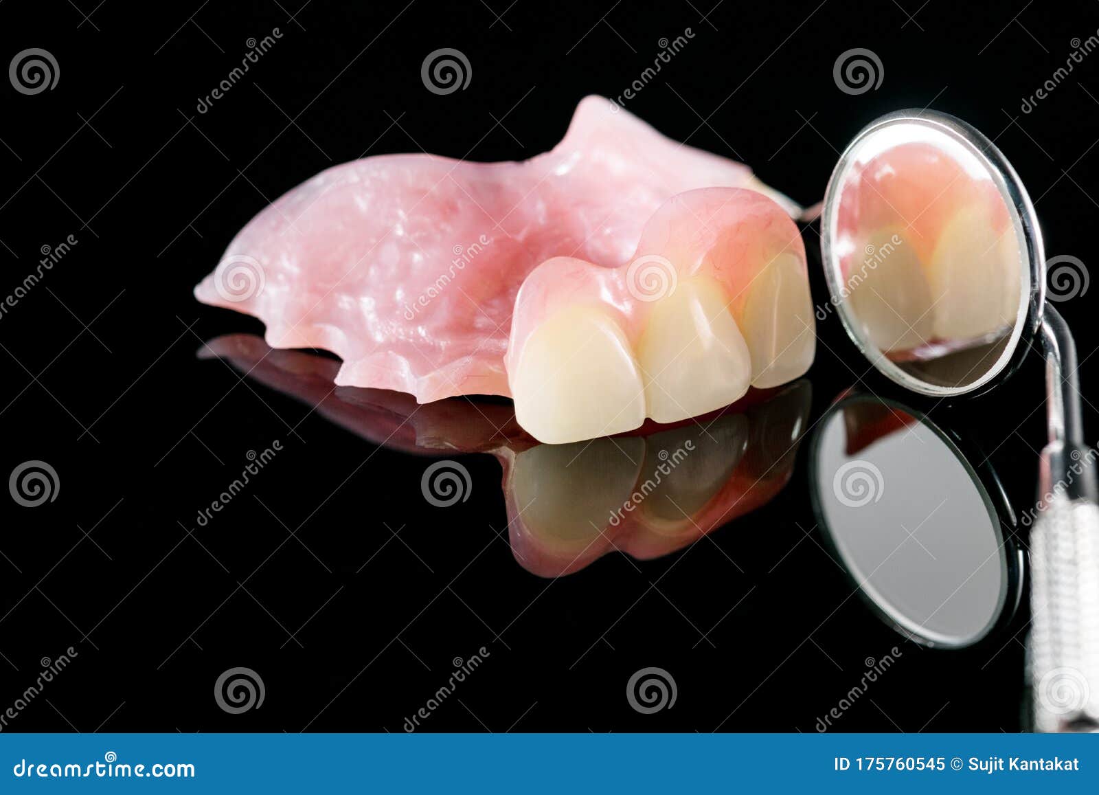 Temporary Denture Dnd Dental Tools. Stock Image - Image of smile ...