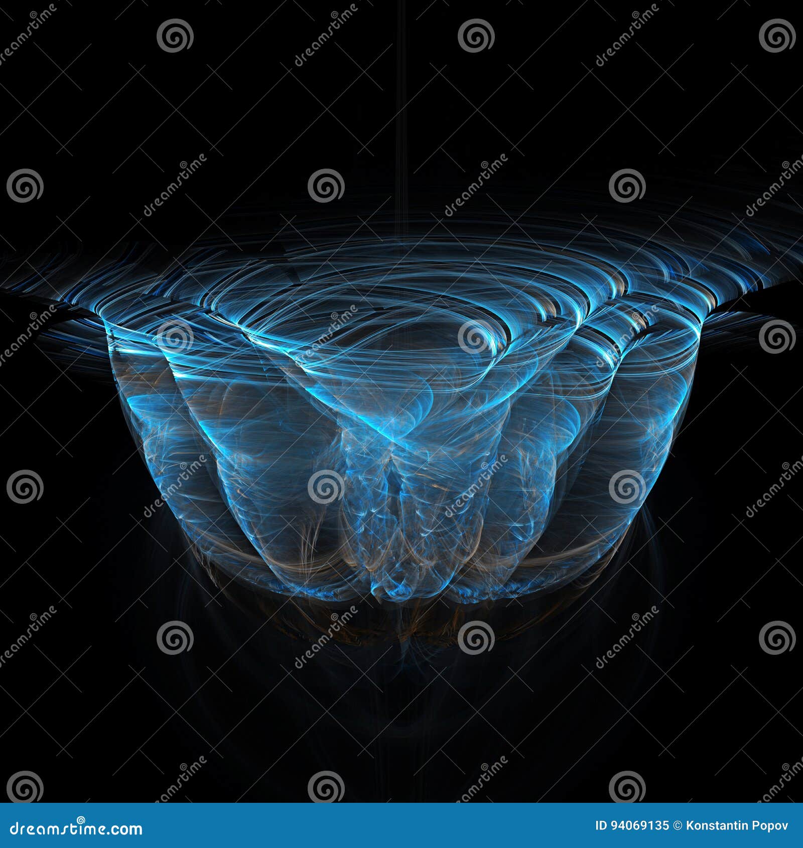 A temporary funnel. stock illustration. Illustration of explosion ...
