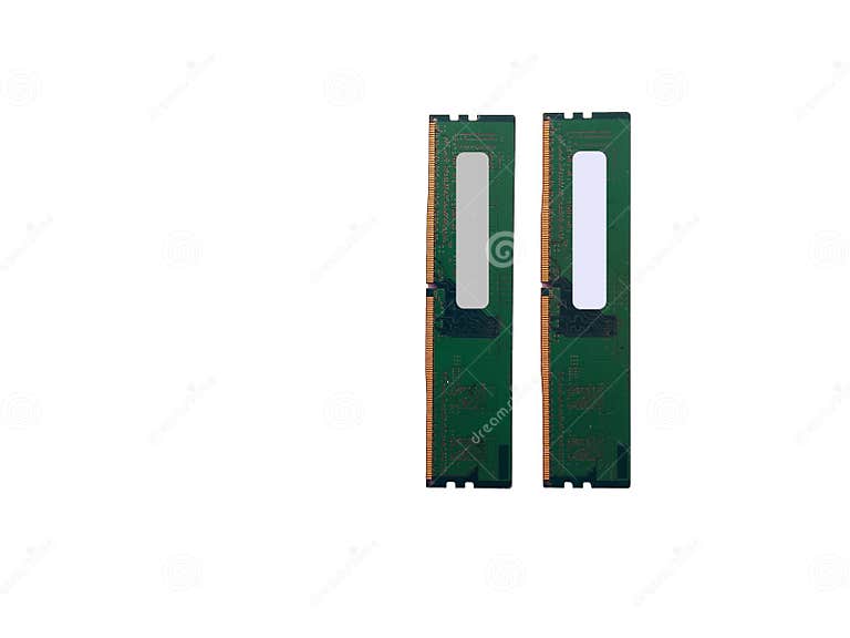 Temporary Memory Storage Unit DDR4 RAM Green Color 2 Pieces for Use in ...