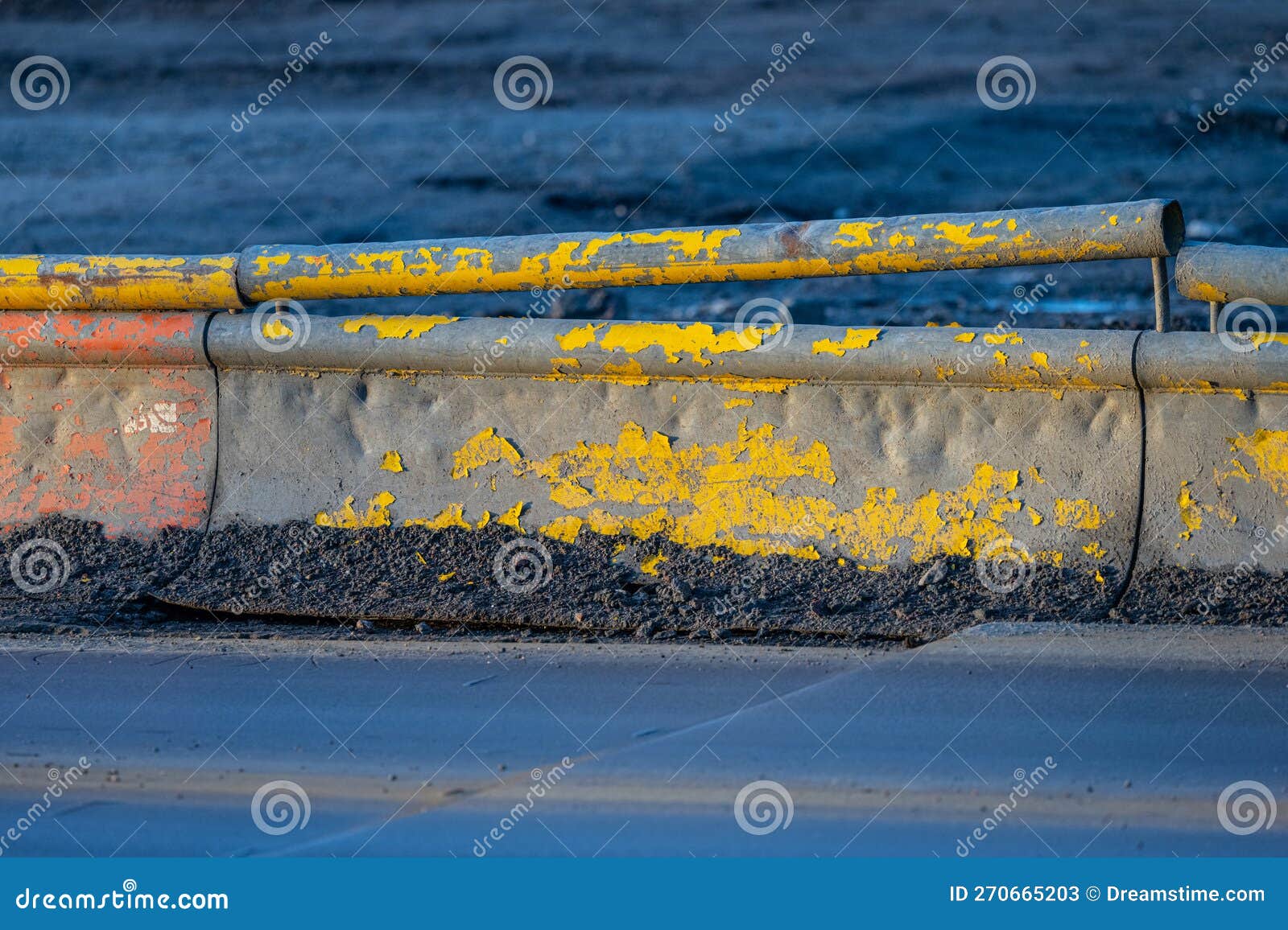 Temporary Rails by the Side of a Road.. Stock Image - Image of travel ...